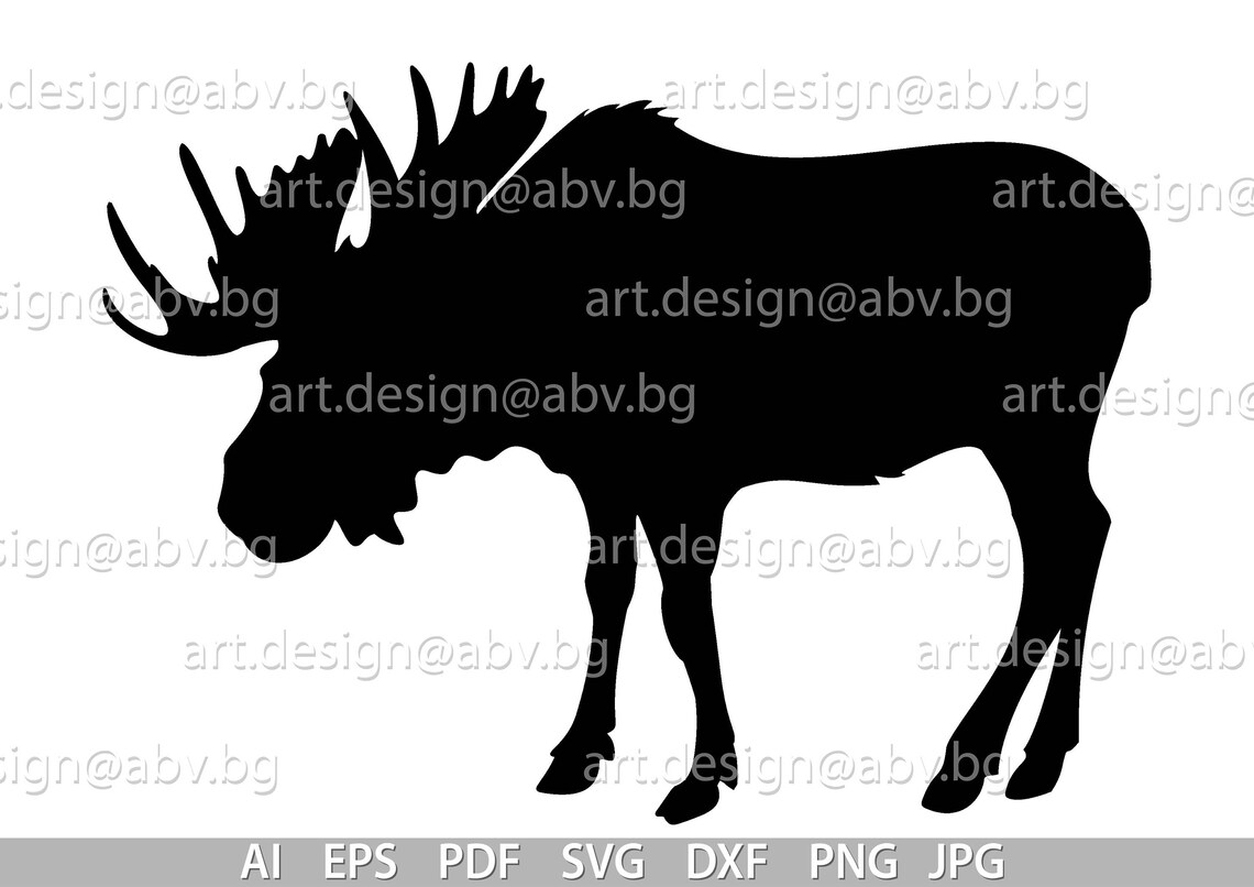 Vector MOOSE AI Eps Pdf Svg Dxf Png Jpg Download Files - Etsy