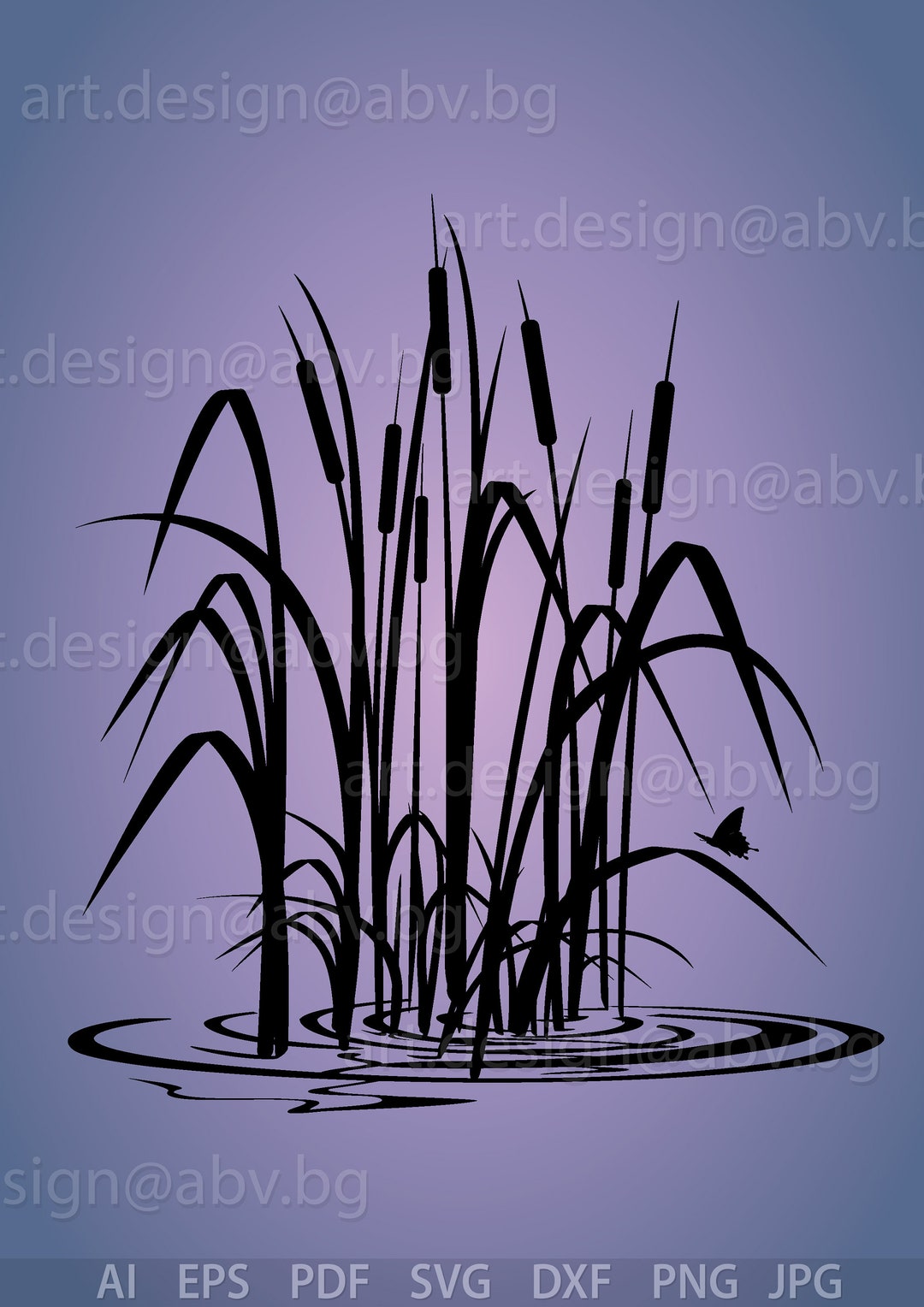 Vector BULRUSH, AI, Eps, Pdf, Svg, Dxf, Png, Jpg Download Files ...