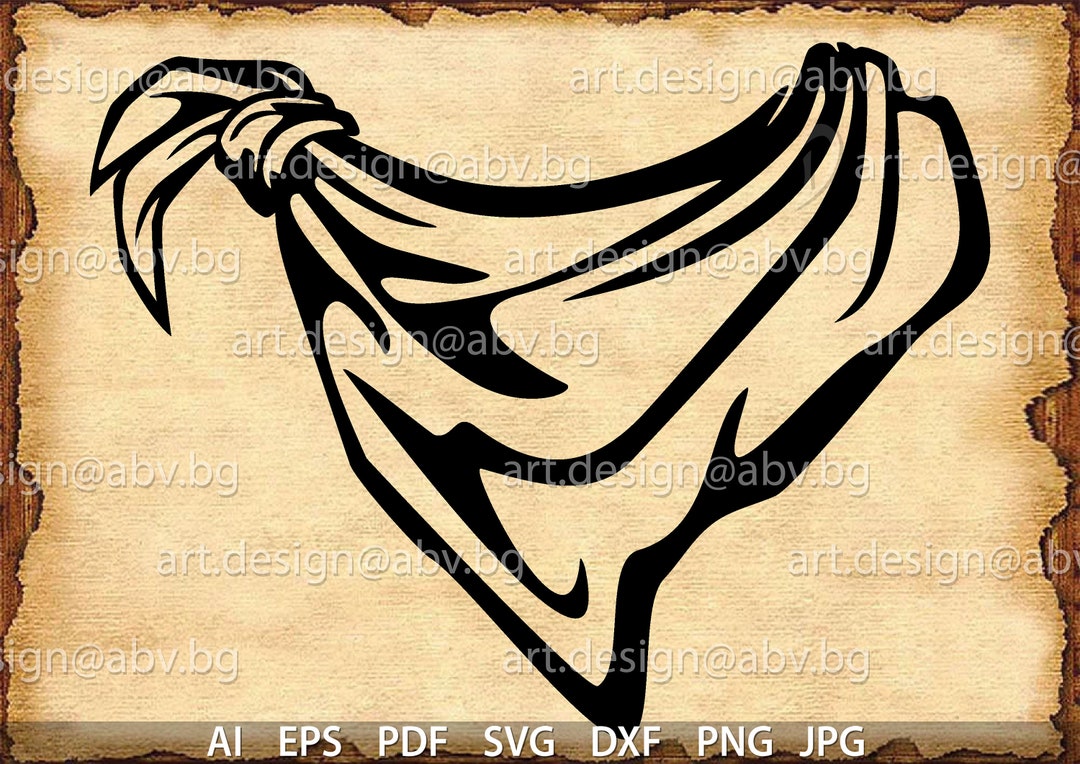 Vector COWBOY BANDANA Ai PNG Eps Pdf Svg Dxf Jpg Svg - Etsy