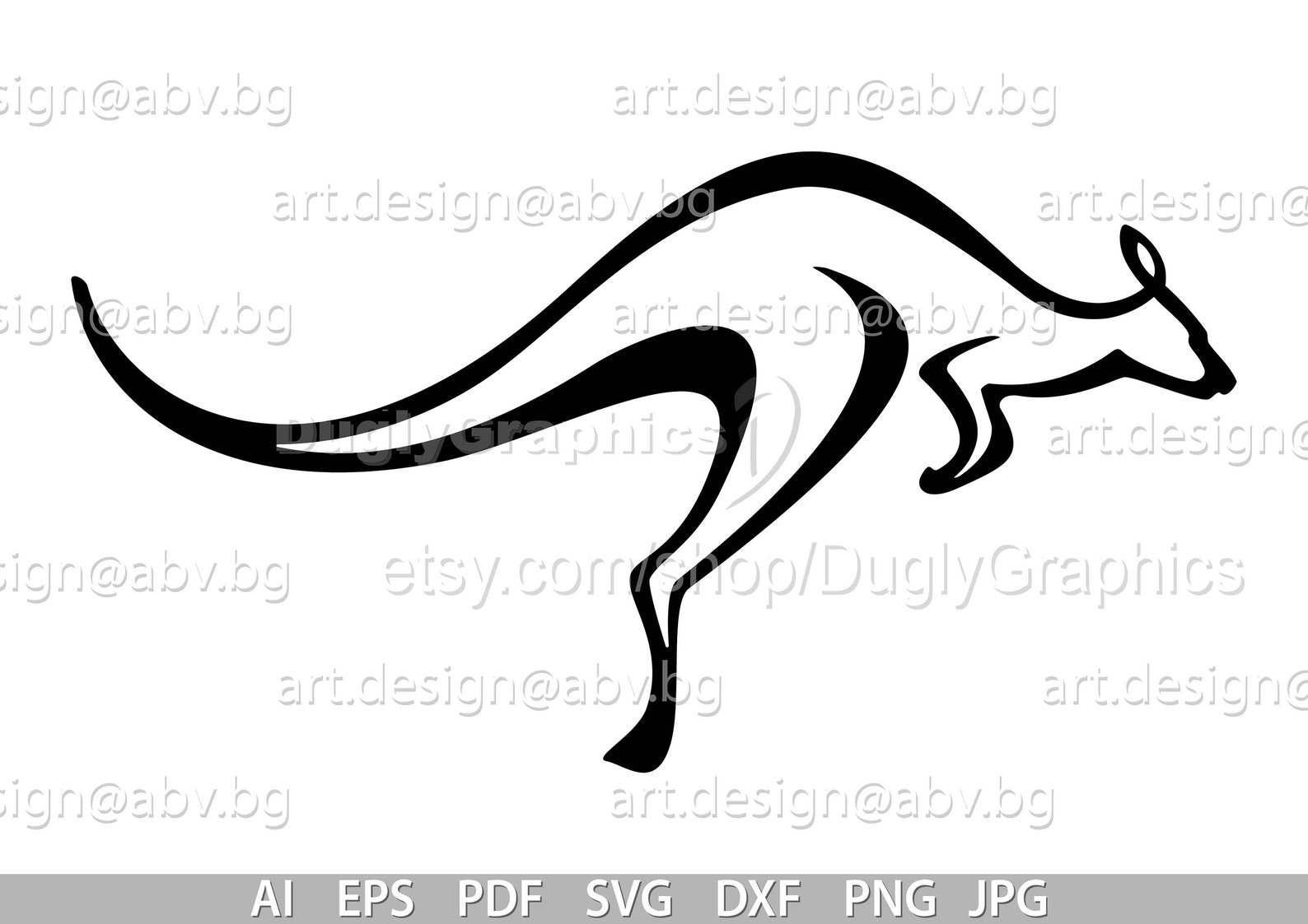Vector KANGAROO Ai Png Eps Pdf Svg Dxf Jpg Svg Mammalia - Etsy