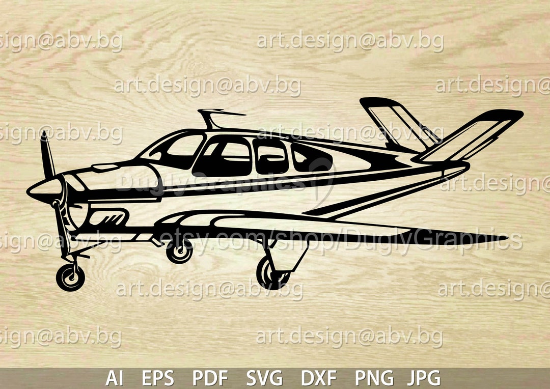 Vector AIRPLAN, SVG, Dxf, AI, Eps, Pdf, Png, Jpg Download Plane - Etsy