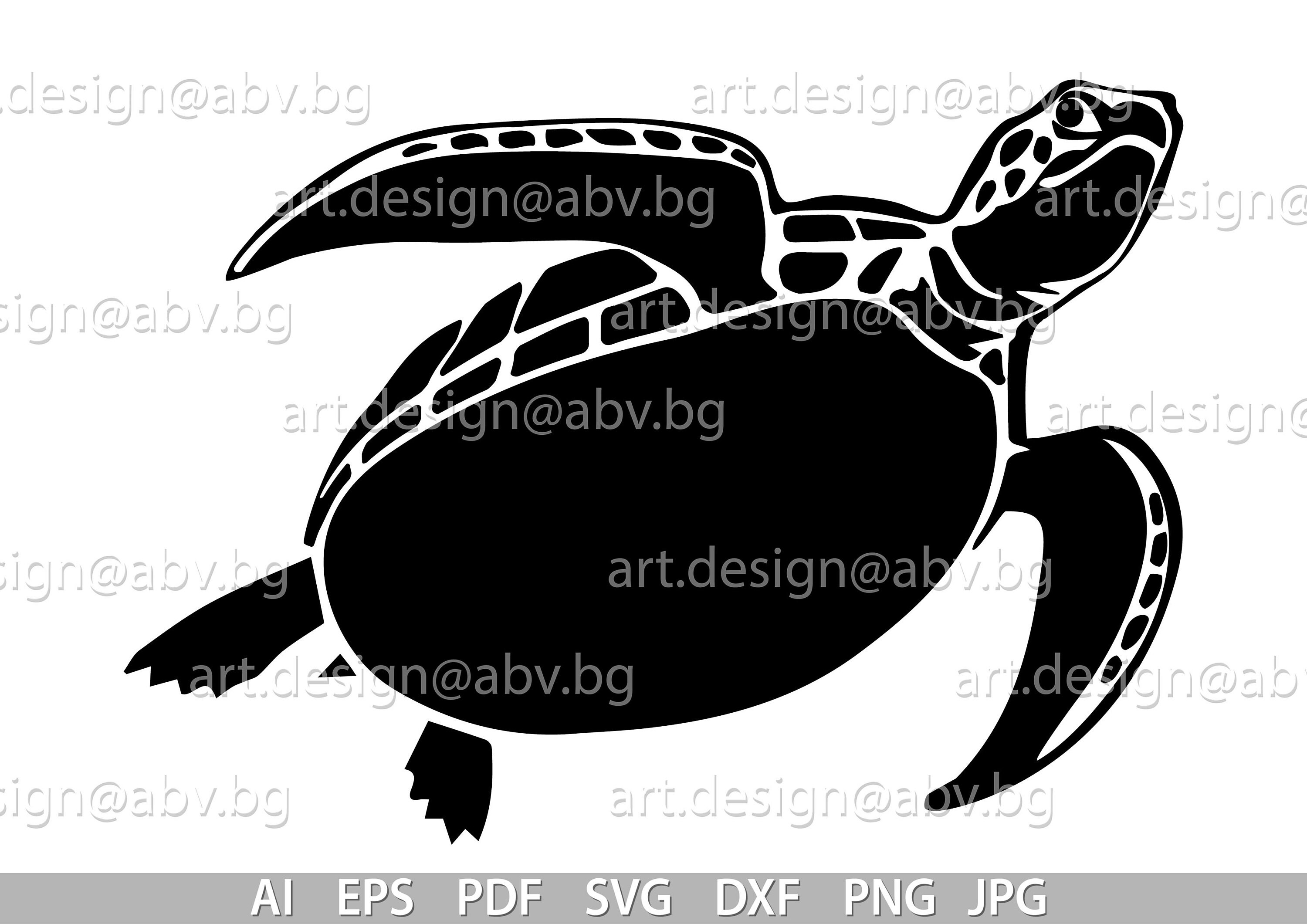 Vector TURTLE SVG Dxf Ai Eps Pdf Png Jpg Download - Etsy Canada