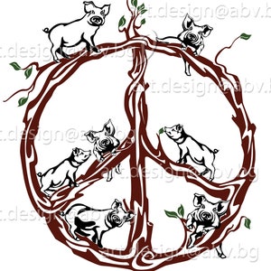 Vector PIGS, Sign of Freedom, AI, PNG, Eps, Pdf, Svg, Dxf, Jpg Instant ...