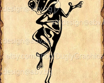 Dancing Frog Svg - Etsy