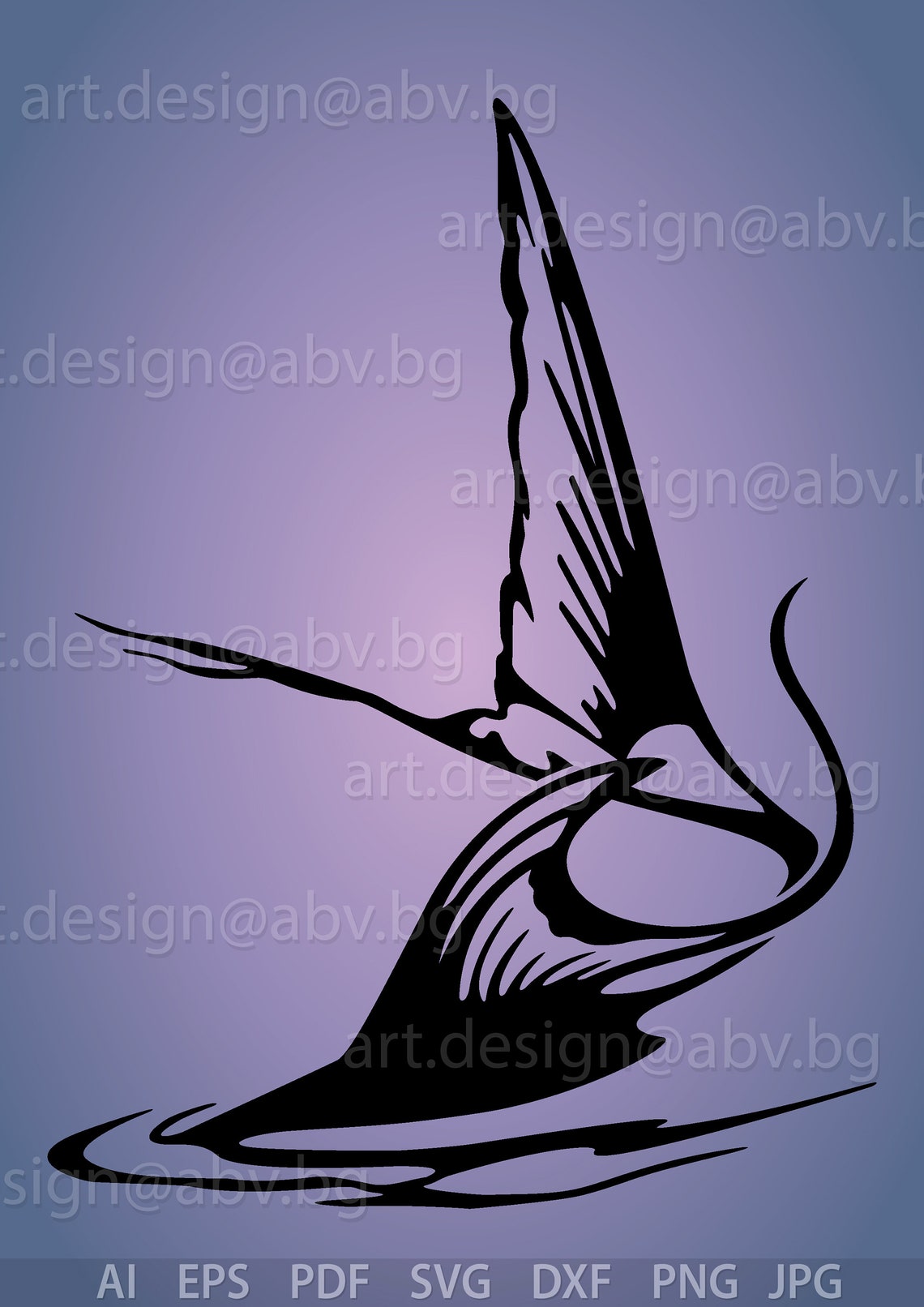 Vector TARPON FISH FIN ai eps pdf png svg dxf jpg Image | Etsy