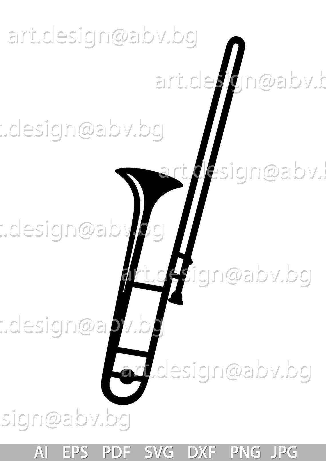 Vector BRASS Musical Instruments AI Eps Pdf Svg Dxf Png | Etsy