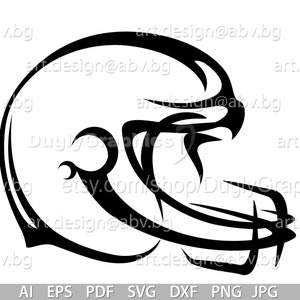 Vector FOOTBALL HELMET, Rugby, Super Bowl, Ai, Eps, Pdf, Svg, Dxf, Png ...