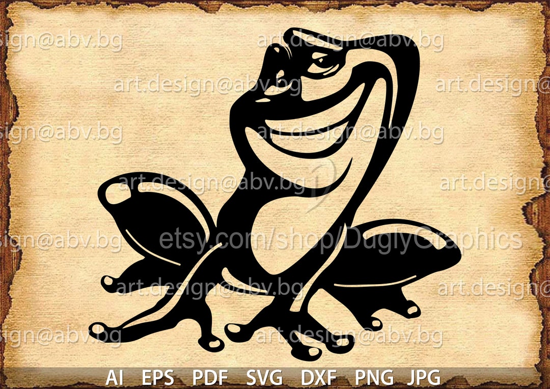 Frog Vector Graphic (digital Download) - Etsy