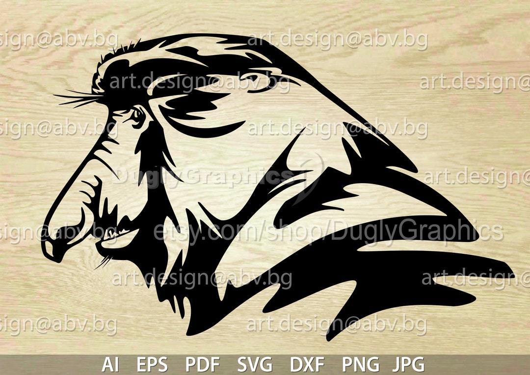Vector ODD-NOSED MONKEY Ai Png Eps Pdf Svg Dxf Jpg Download, Digital ...