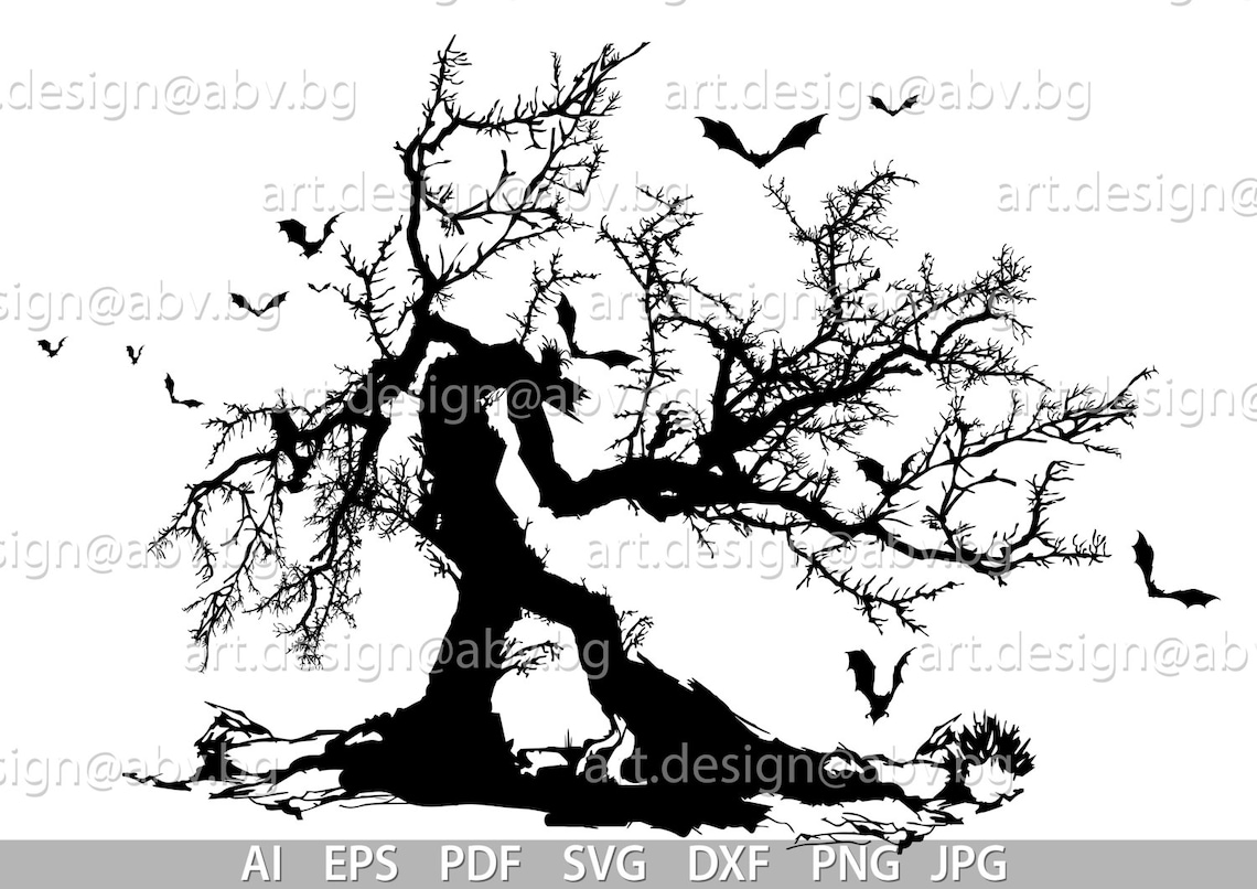 Vector TREE MONSTER for Print Ai Eps Pdf Svg Dxf PNG | Etsy
