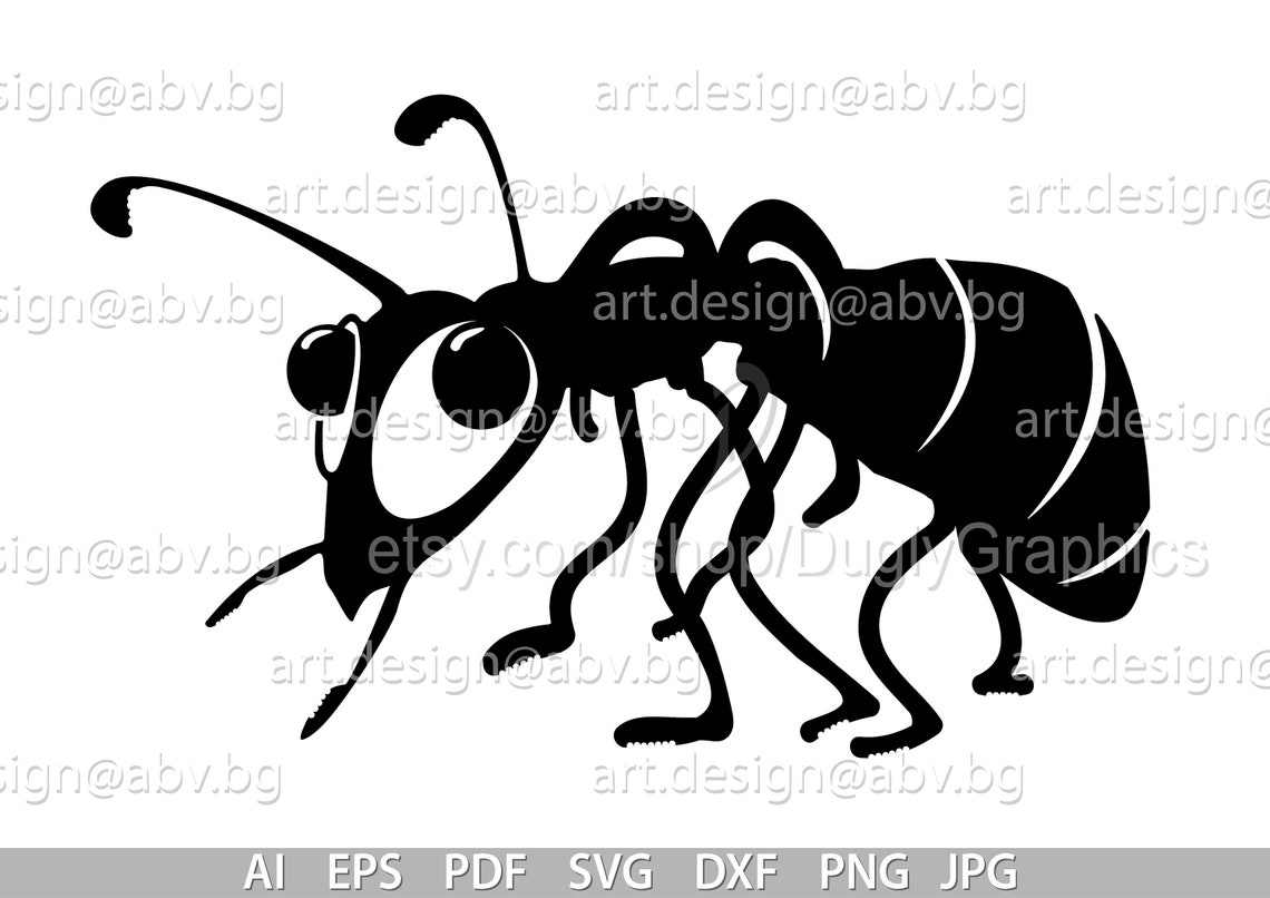 Vector ANT SVG AI Eps Pdf Svg Dxf Png Jpg Download - Etsy