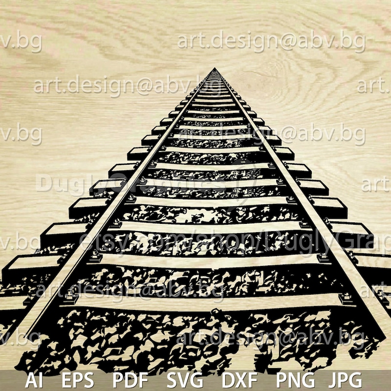Railroad Tracks Svg - Etsy