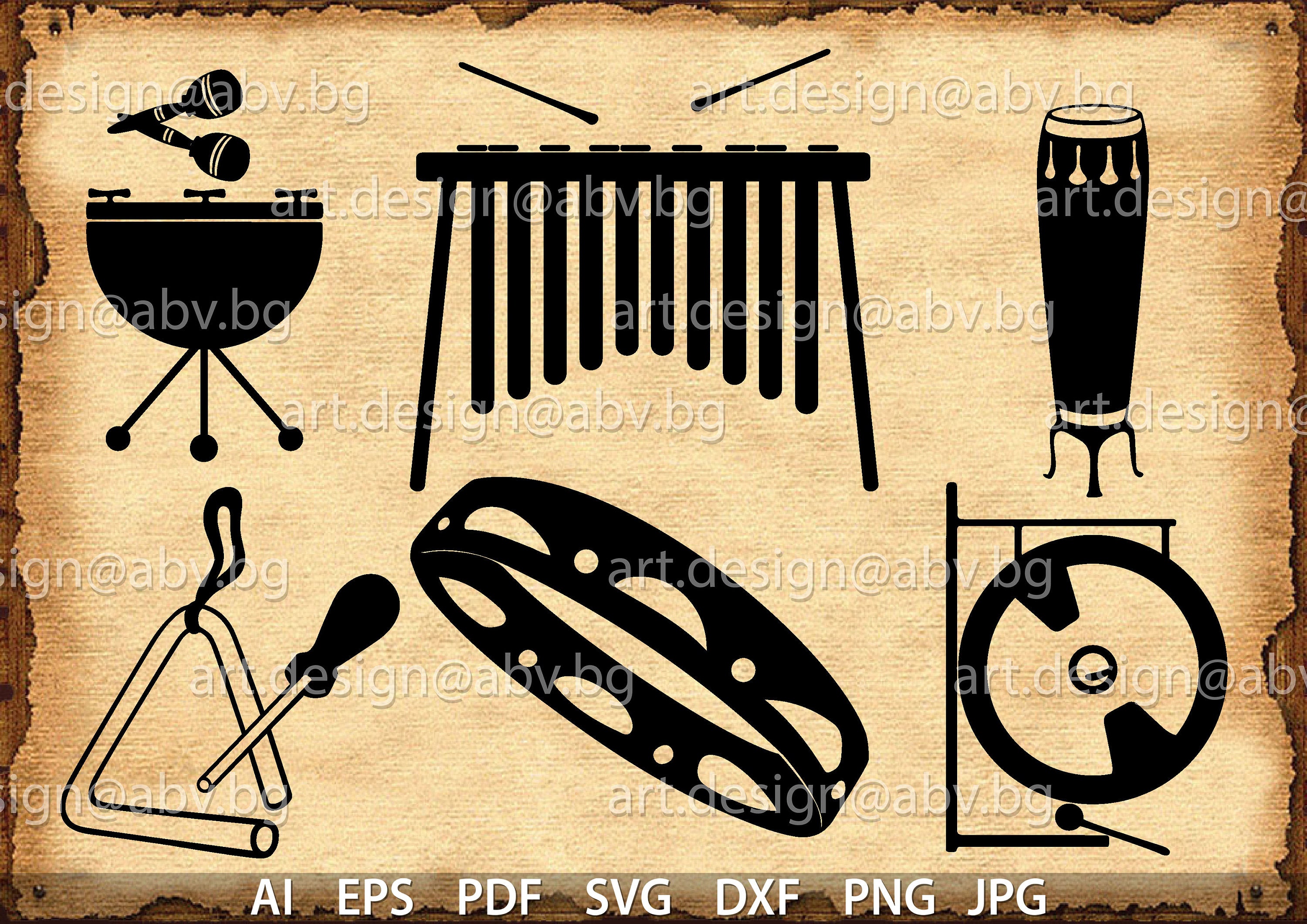 Vector PERCUSSION Drums AI Eps Pdf Svg Dxf Png Jpg - Etsy Ireland