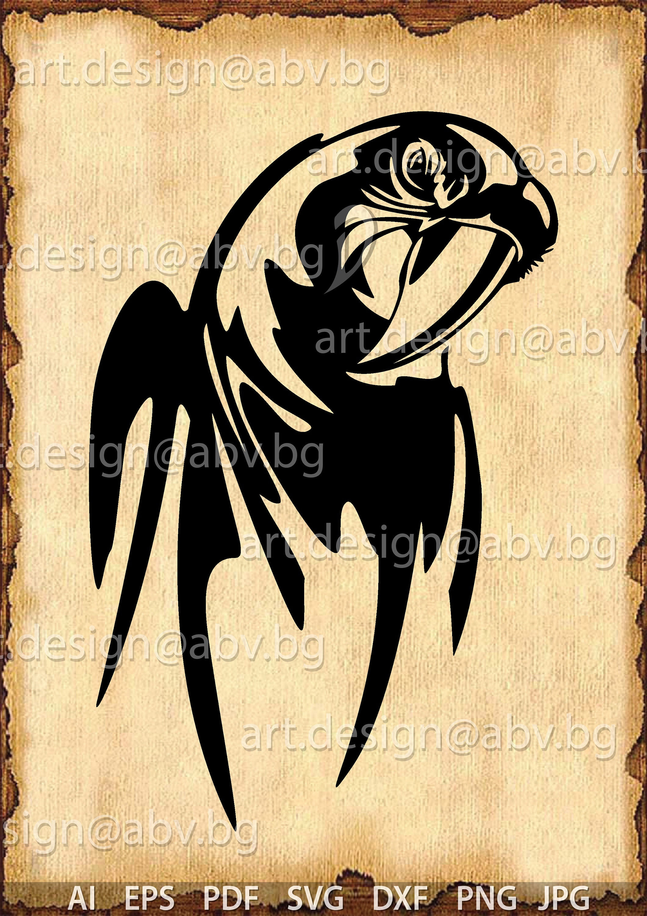 Vector PARROT AI Eps Pdf SVG Dxf Png Jpg Download - Etsy UK