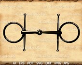 Vector SNAFFLE BIT Horse AI Eps Png Pdf Dxf Svg Jpg - Etsy