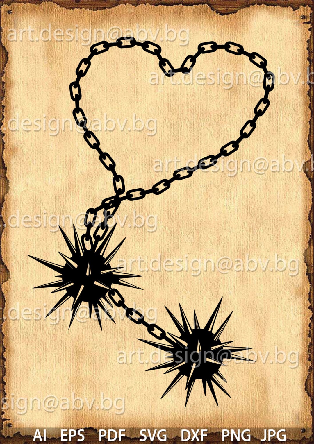 Vector HEART, MACE, Love, AI, Eps, Pdf, Svg, Dxf, Png, Jpg Download ...