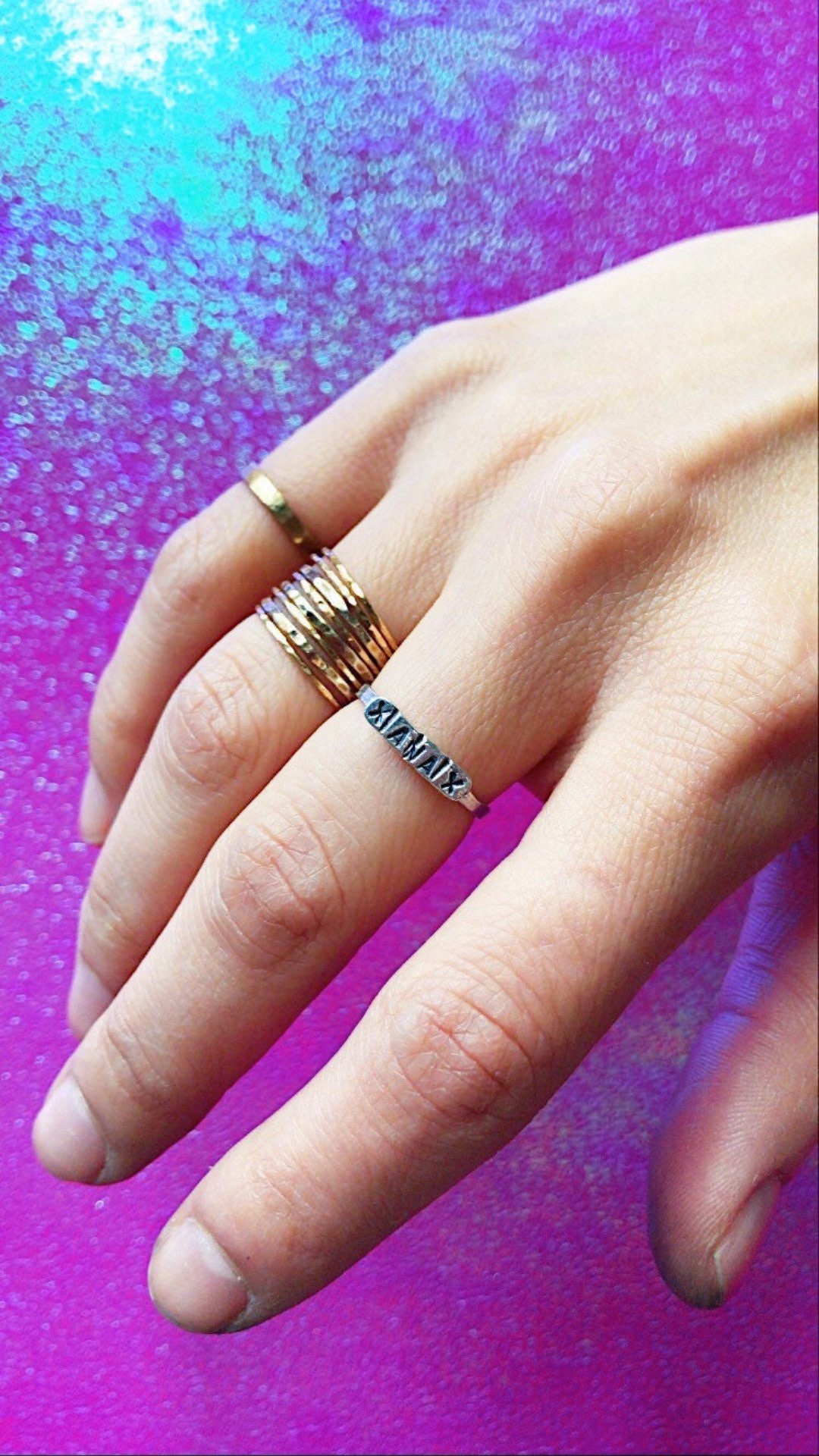 Xanax Bar Ring - Sterling Silver Tablet Ring - Drugs Jewelry - Minimal ...