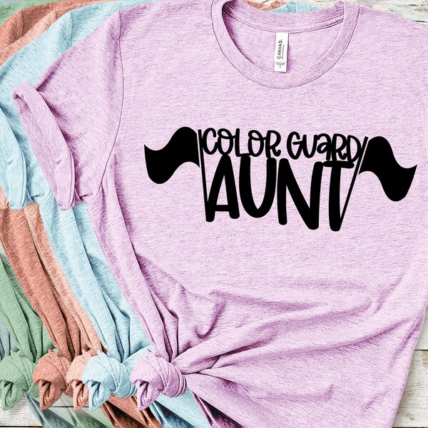 Color Guard Aunt Svg - Etsy