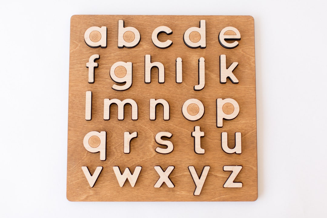 Classic Lowercase Alphabet Puzzle - Etsy