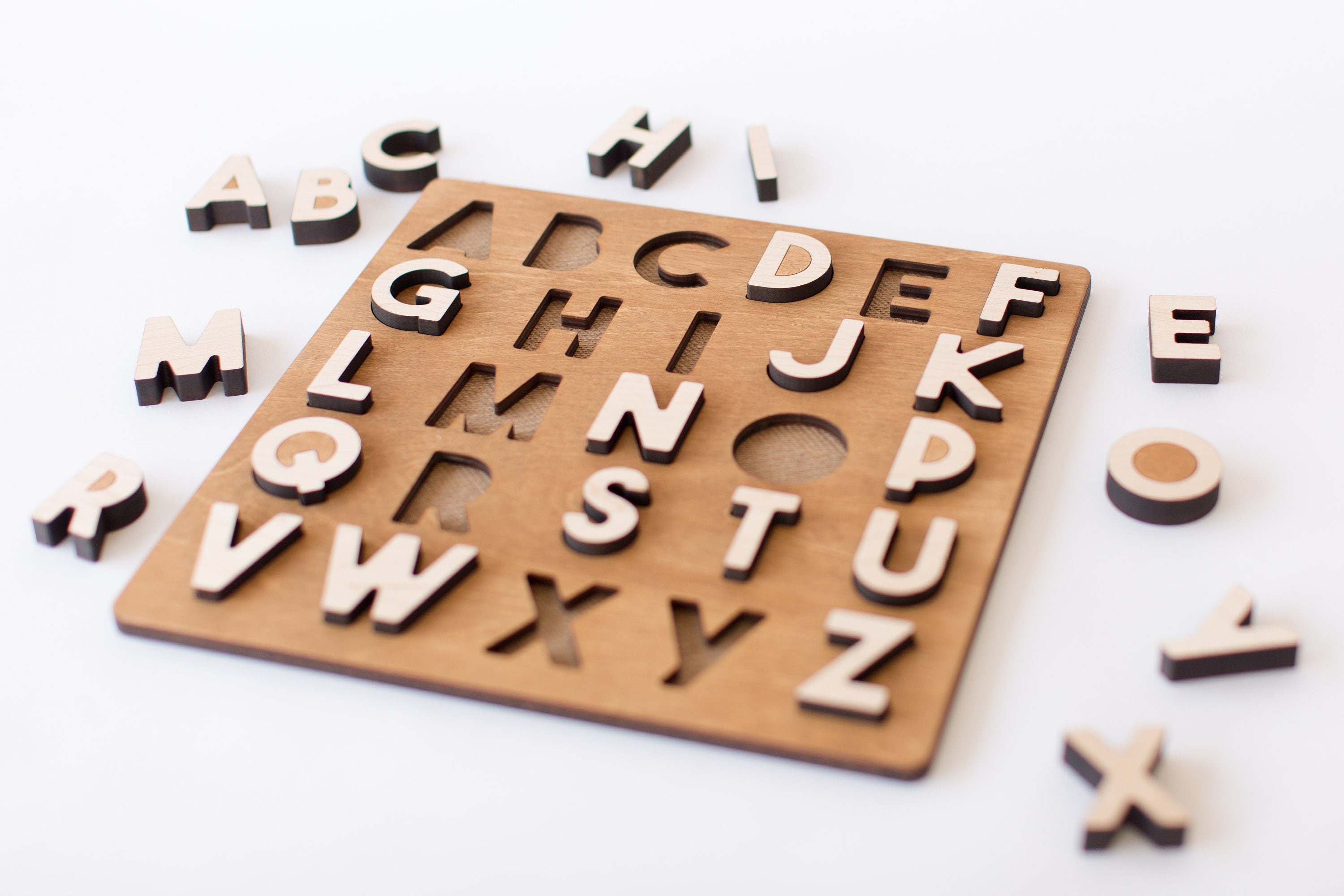 Classic Uppercase Alphabet Puzzle - Etsy