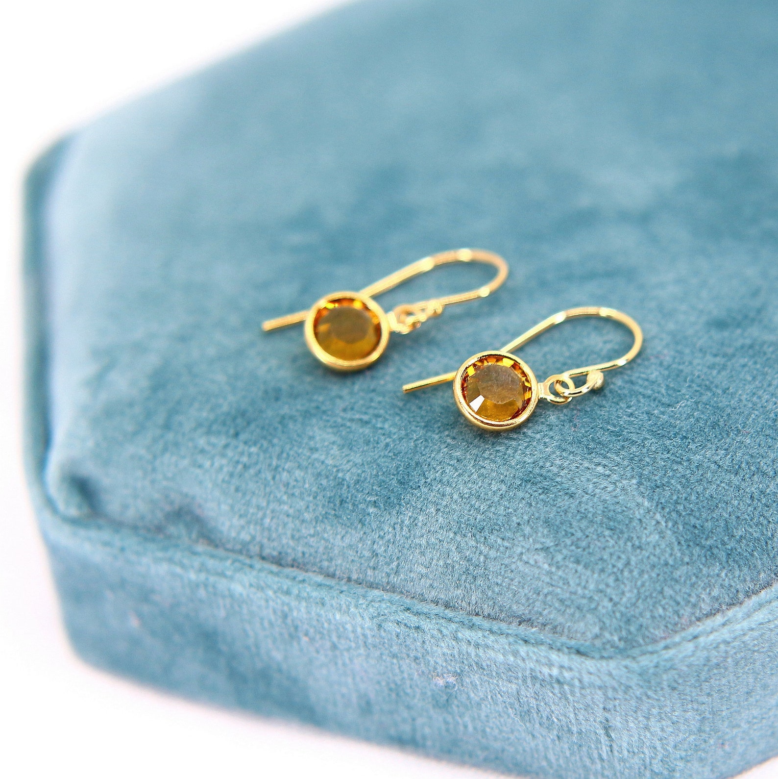 December Birthstone Earrings December Birthday Gift Blue - Etsy