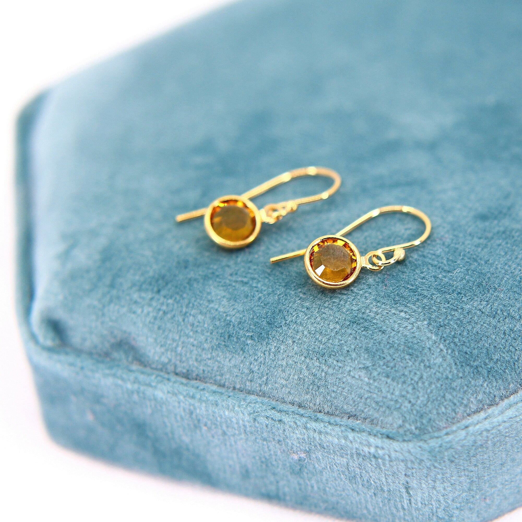 December Birthstone Earrings December Birthday Gift Blue | Etsy