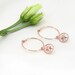 Gold Hoop Earrings Rose Gold Hoop Earrings Compass Hoop - Etsy