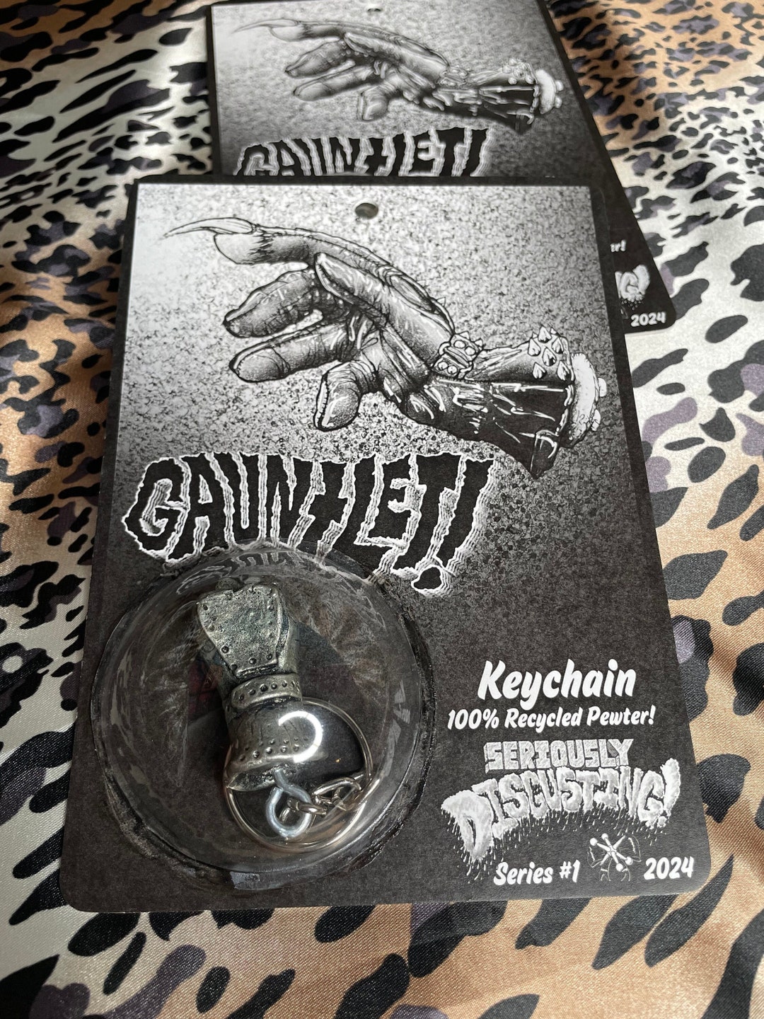 GAUNTLET Medieval Glove Armor Keychain Figurine Hand Made From SOLID ...