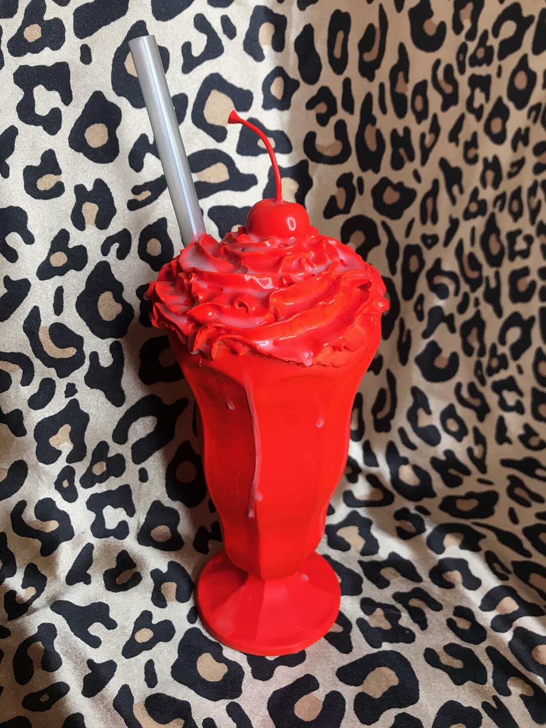 NEON ORANGE MILKSHAKE Prop Display - Etsy