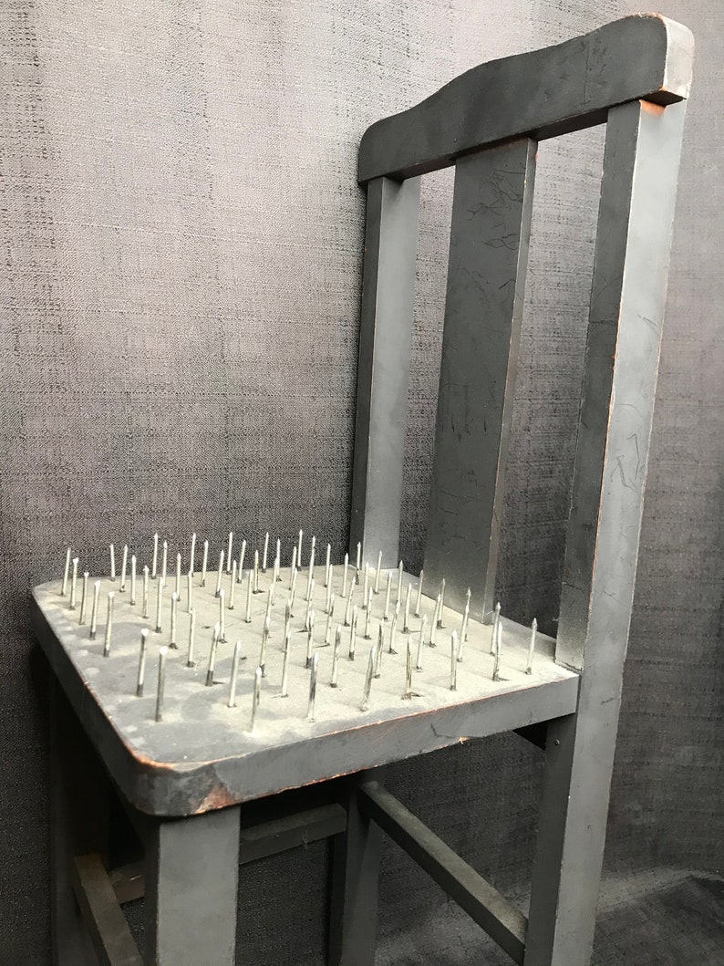 Sculpture of 27 Miniature Spiked Torture Chair HAND MADE - Etsy