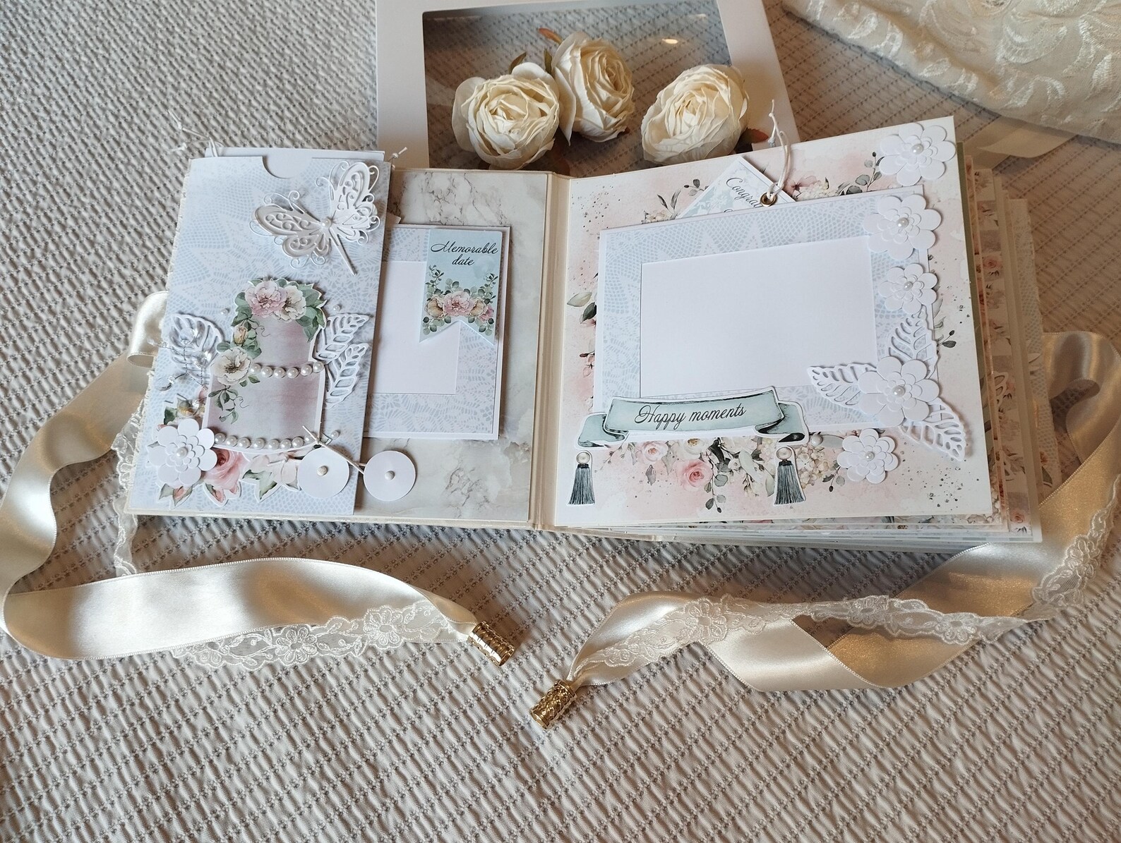 Wedding Scrapbook, Wedding Album, Wedding Memory Book, Handmade Wedding ...