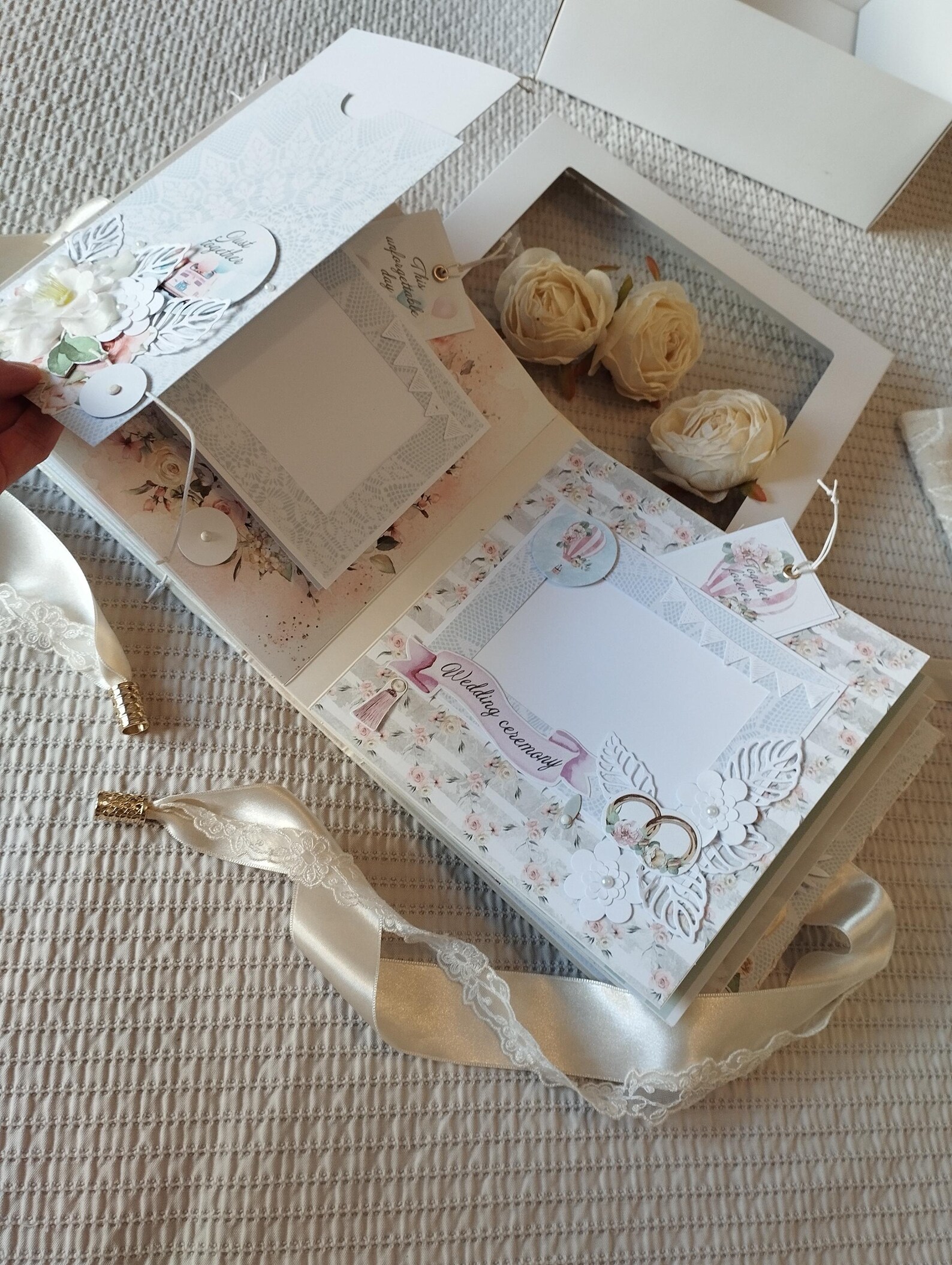 Wedding Scrapbook, Wedding Album, Wedding Memory Book, Handmade Wedding ...