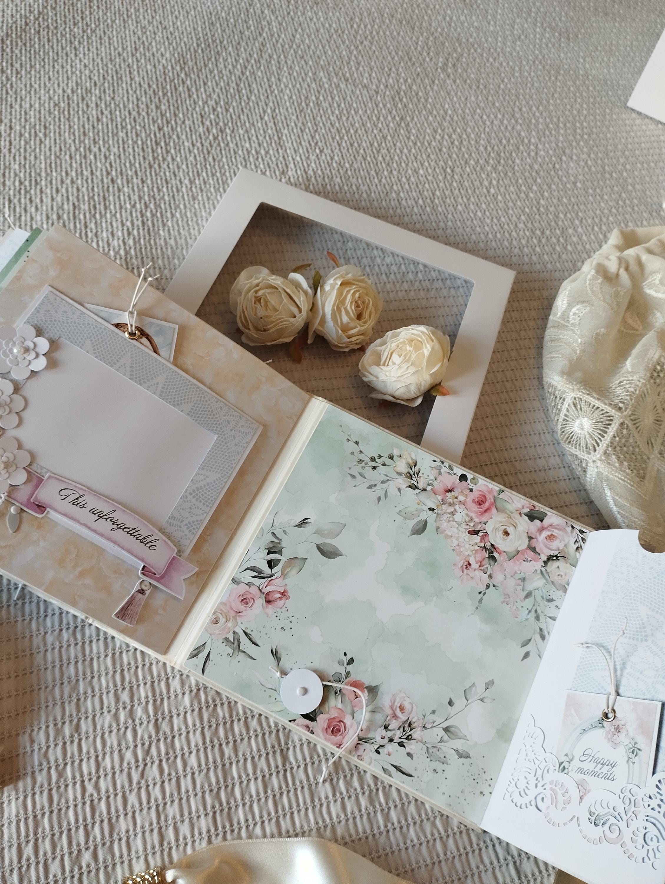 Wedding Scrapbook, Wedding Album, Wedding Memory Book, Handmade Wedding ...