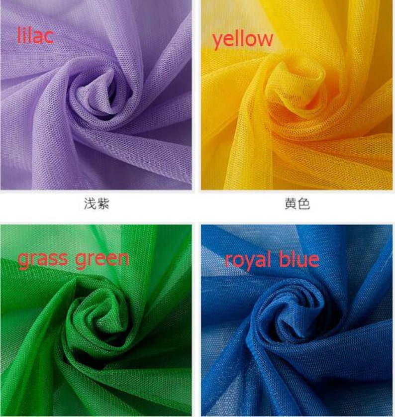 26 Colors Soft Tulle Fabric 62" Wide Netting Tulle Fabric for Veils ...