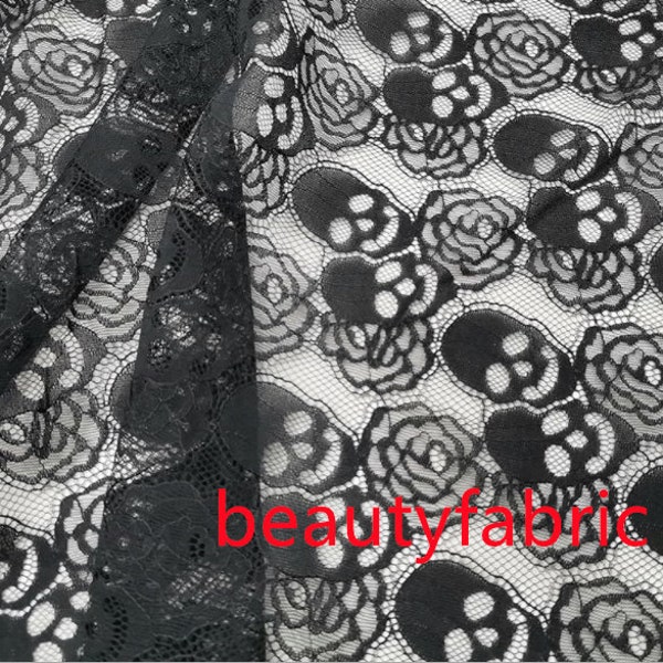 Black Skull Lace - Etsy