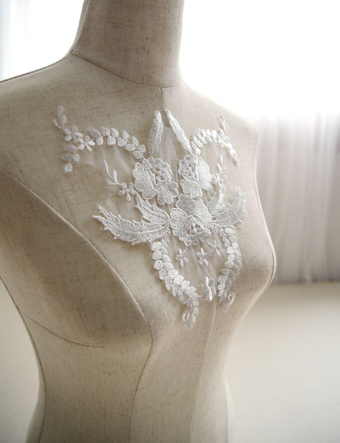 1pc Lace Super Luxury Lace Appliques Ivory Exquisite for | Etsy