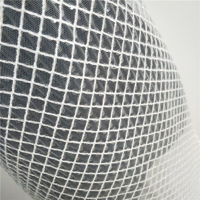 Sequin Mesh Embroidery Ivory Tulle Lace Fabric Flower Alencon | Etsy