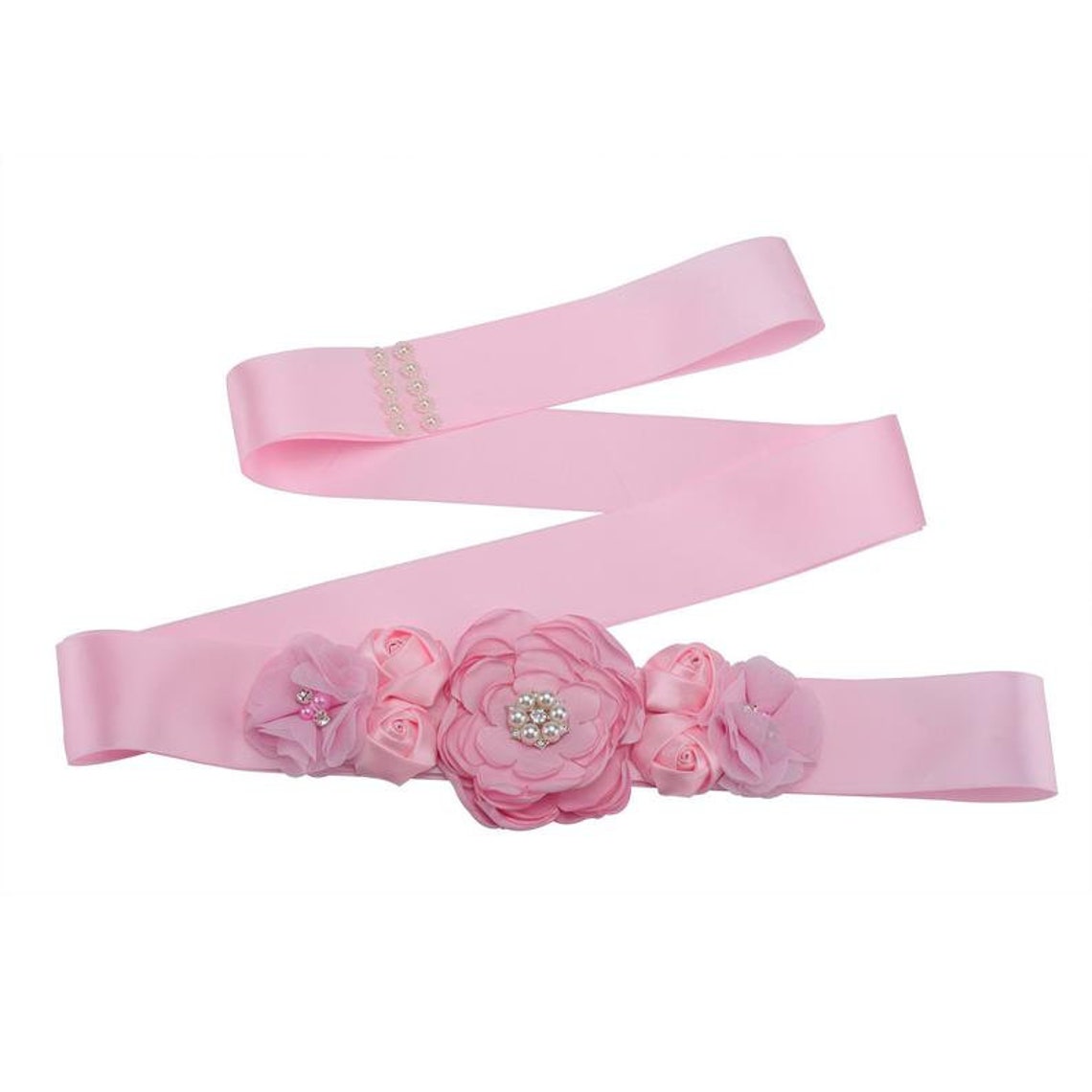 Bride Belt Wedding Belt Pink Wedding Belt Grey and Dark Green | Etsy