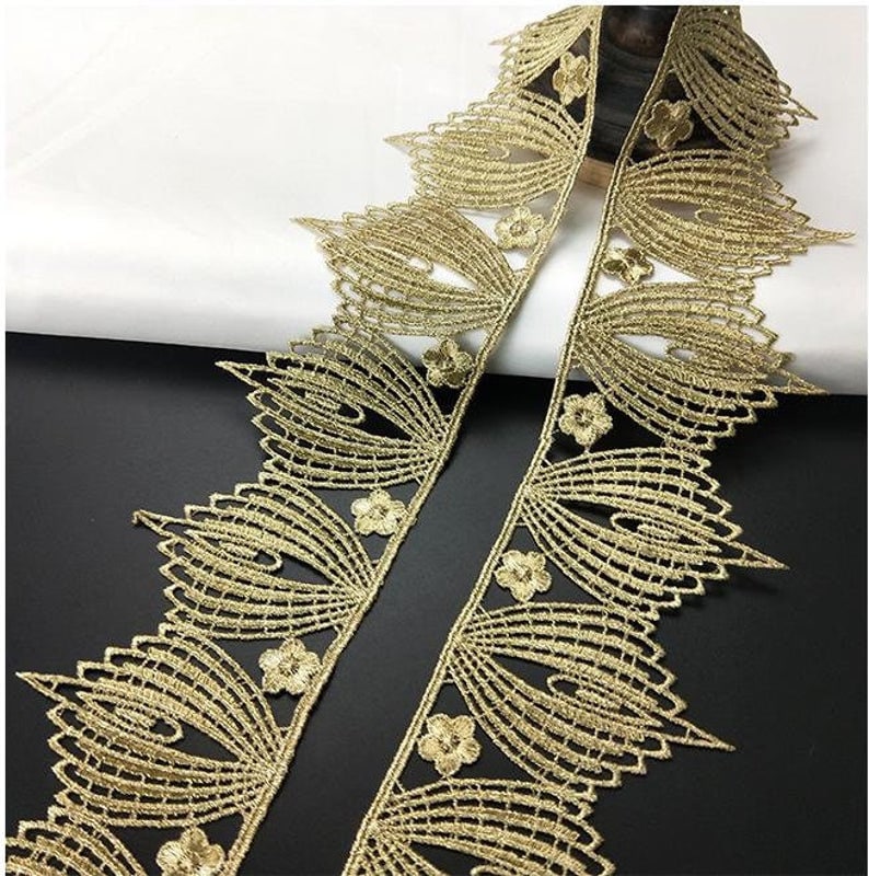 Gold Widened and Thickened Lace Lace Crown Lace Decoration | Etsy