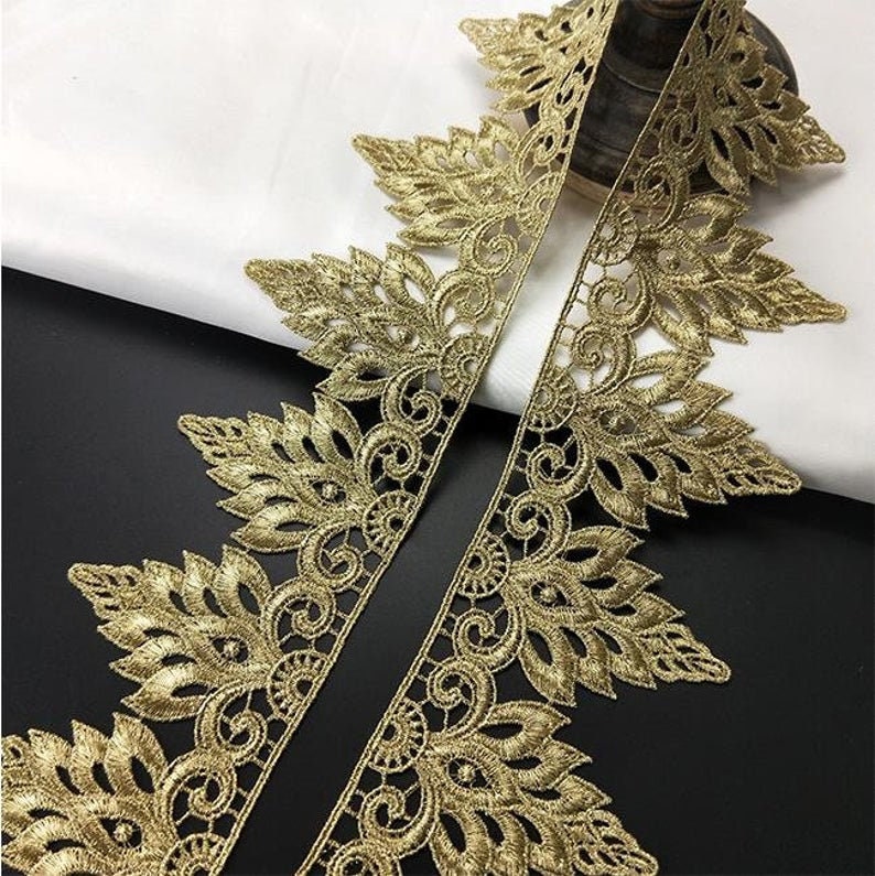 Gold Widened and Thickened Lace Lace Crown Lace Decoration | Etsy