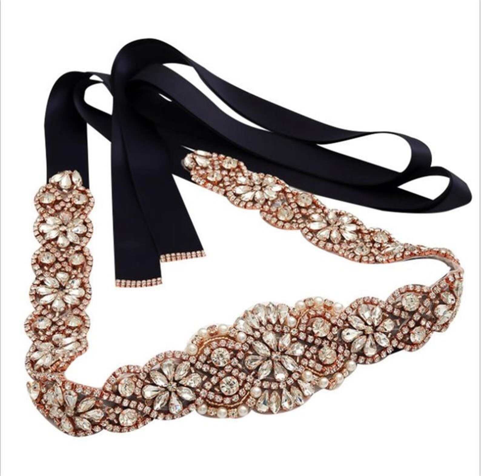 Three colors Luxurious high-grade Gold Wedding Belt Bridal | Etsy