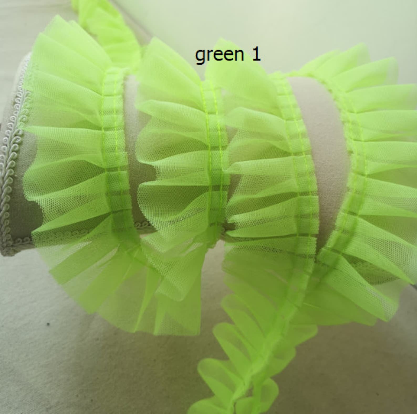 11 Colors Lace Trim Pink Tulle Folding Tulle Ruffled Tulle 2 Layers for ...