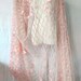 Lace Fabric Pink Mesh Luxury 3D Flower Bead Pearl Mesh - Etsy