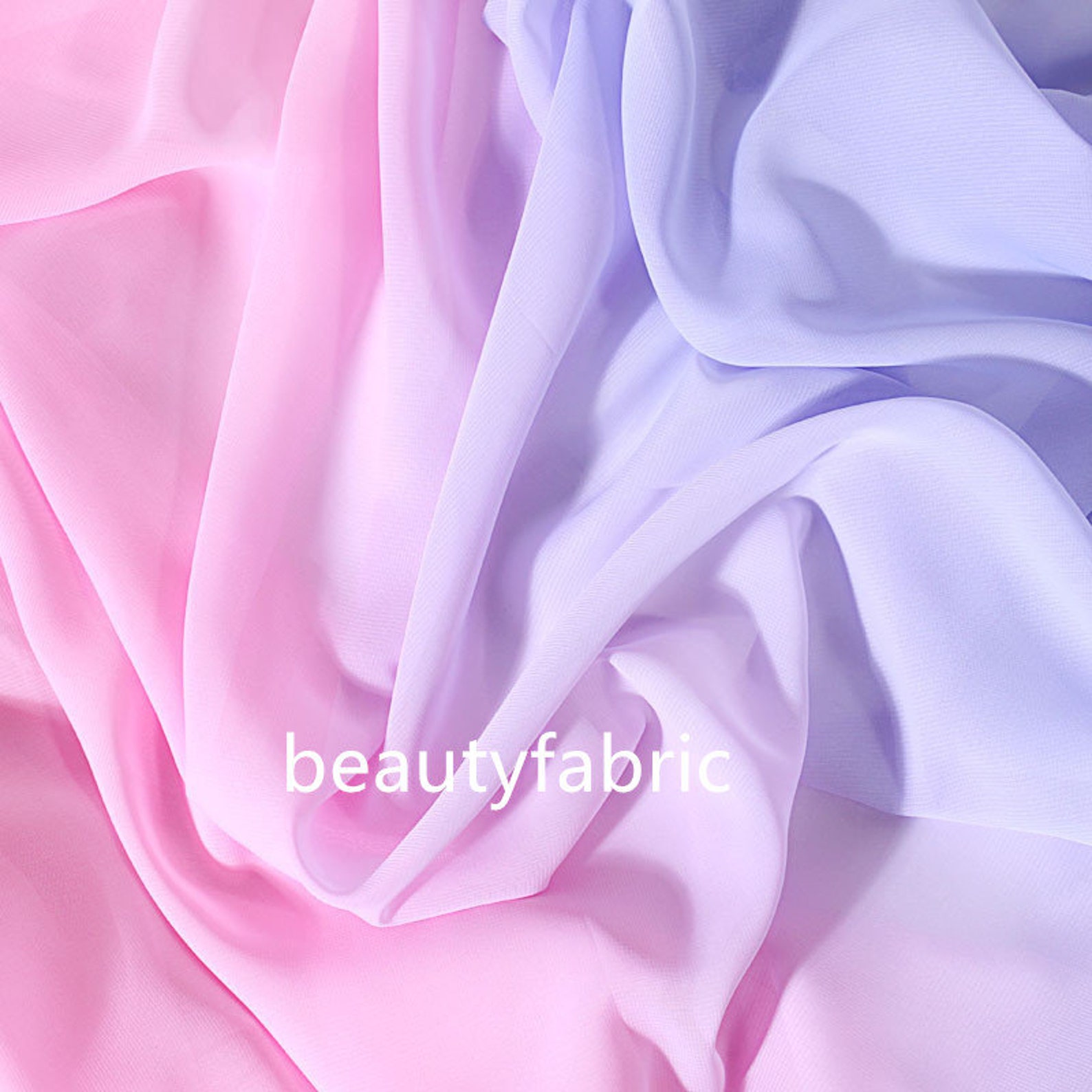 1 Yard Ombre Chiffon Fabric Gradient Rainbow Exquisite Bridal Fabric ...