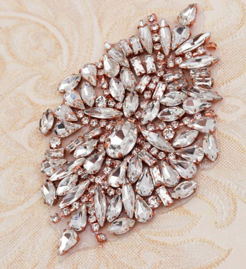 3 Colors Gorgeous Clear Rhinestone Luxurious High-grade Gold - Etsy