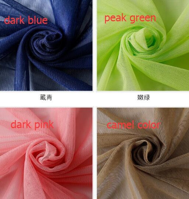 26 Colors Soft Tulle Fabric 62" Wide Netting Tulle Fabric for Veils ...