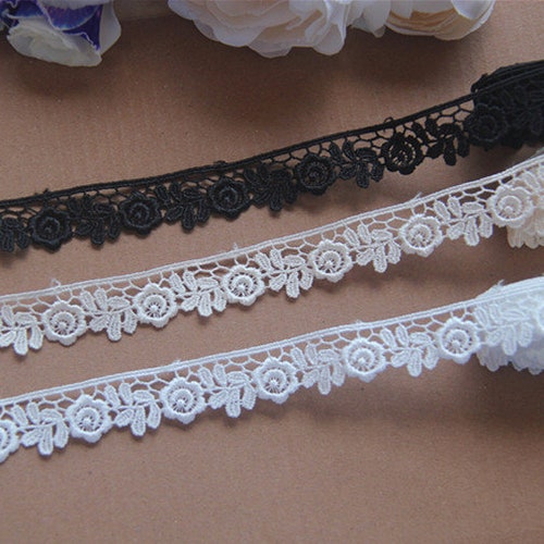 Gothic Venise Lace Trim in Black for Black Bridal Necklace - Etsy
