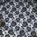 Lace Fabric Black Rose Flower Bridal Lace Fabric Wedding - Etsy
