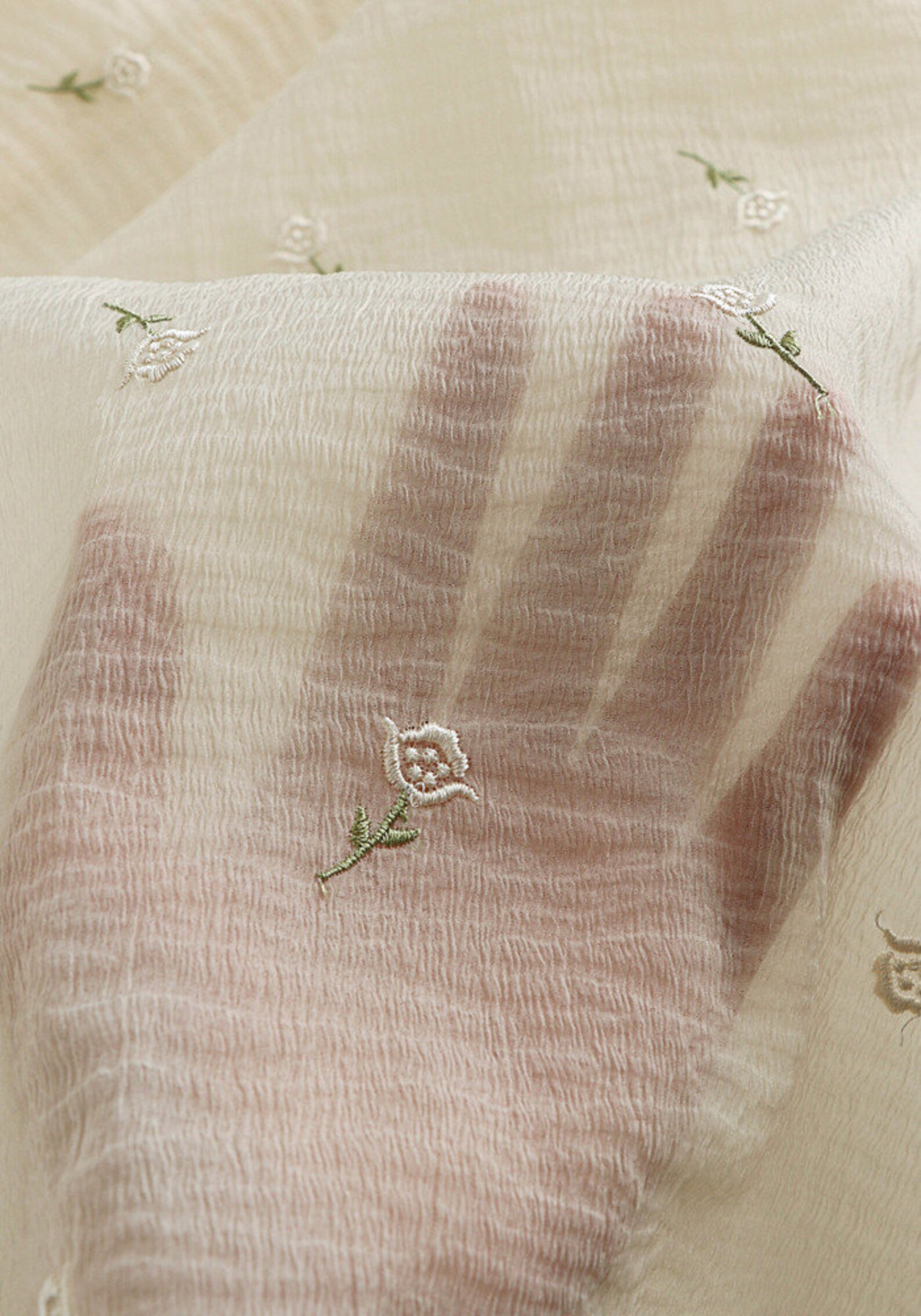 1 Yard Silk Imitation Pleated Folded Fabric Apricot Small - Etsy