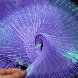 9 Colors Ruffled Fabric Pleated Hard Tulle Fabric Stiff Fabric for Girl ...